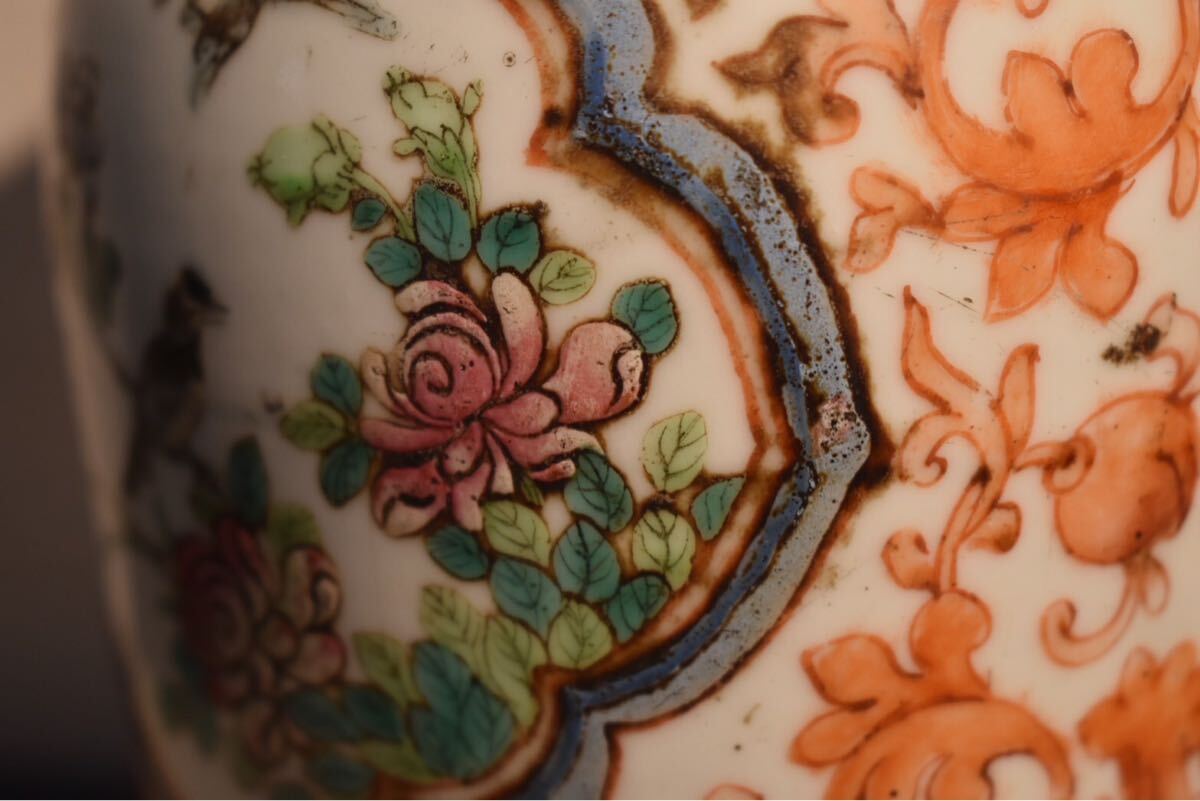 Yahoo!オークション - 【GE】Z49【コレクター所蔵品】時代 中国赤絵花...