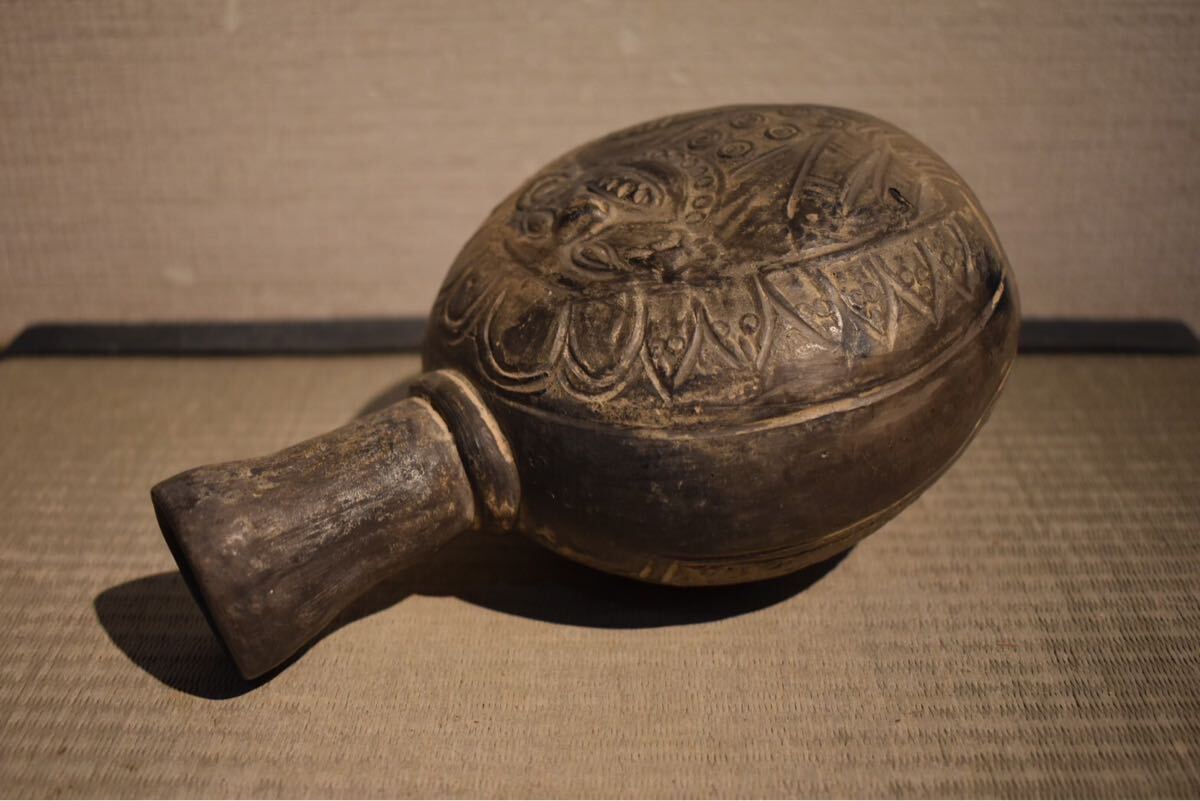 Yahoo!オークション - 【GE】Z56【コレクター所蔵品】時代 インカ黒釉...