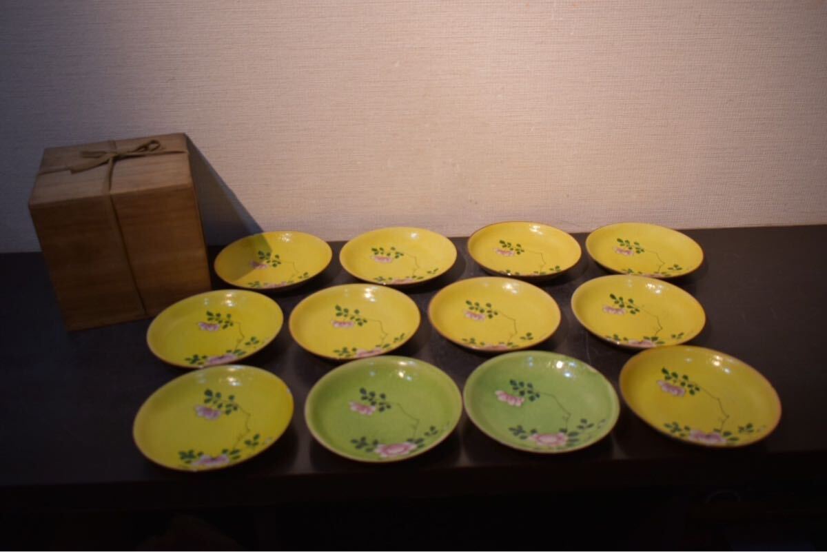 Yahoo!オークション - 【GE】Y123【コレクター所蔵品】時代 十錦皿12件...
