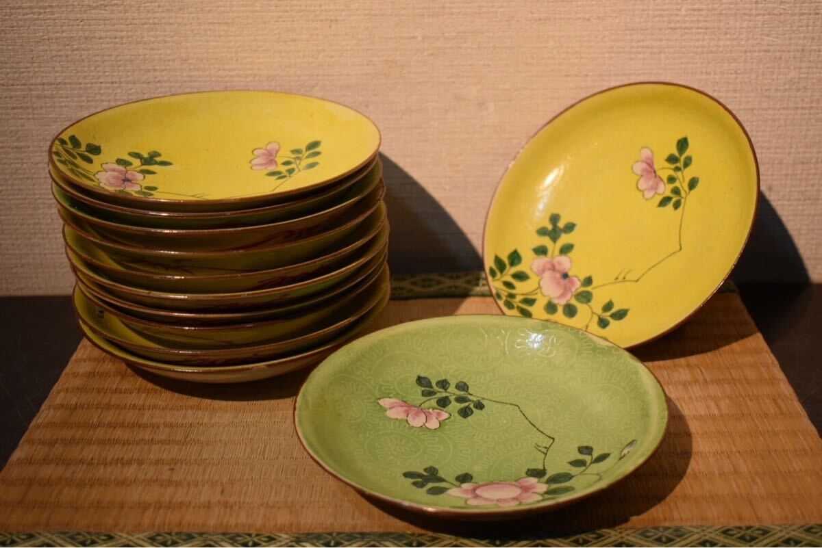 Yahoo!オークション - 【GE】Y123【コレクター所蔵品】時代 十錦皿12件...