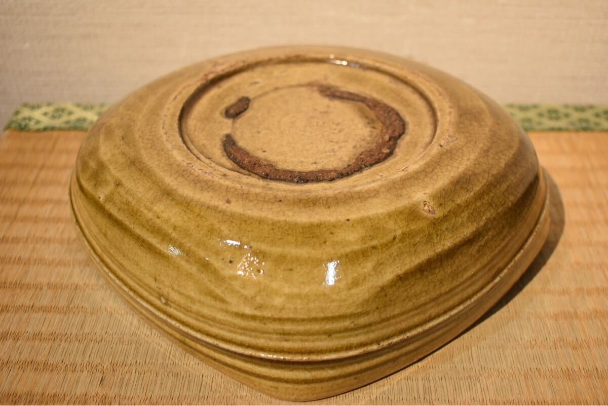 Yahoo!オークション - 【GE】Y124【コレクター所蔵品】時代 黄瀬戸鉢/...