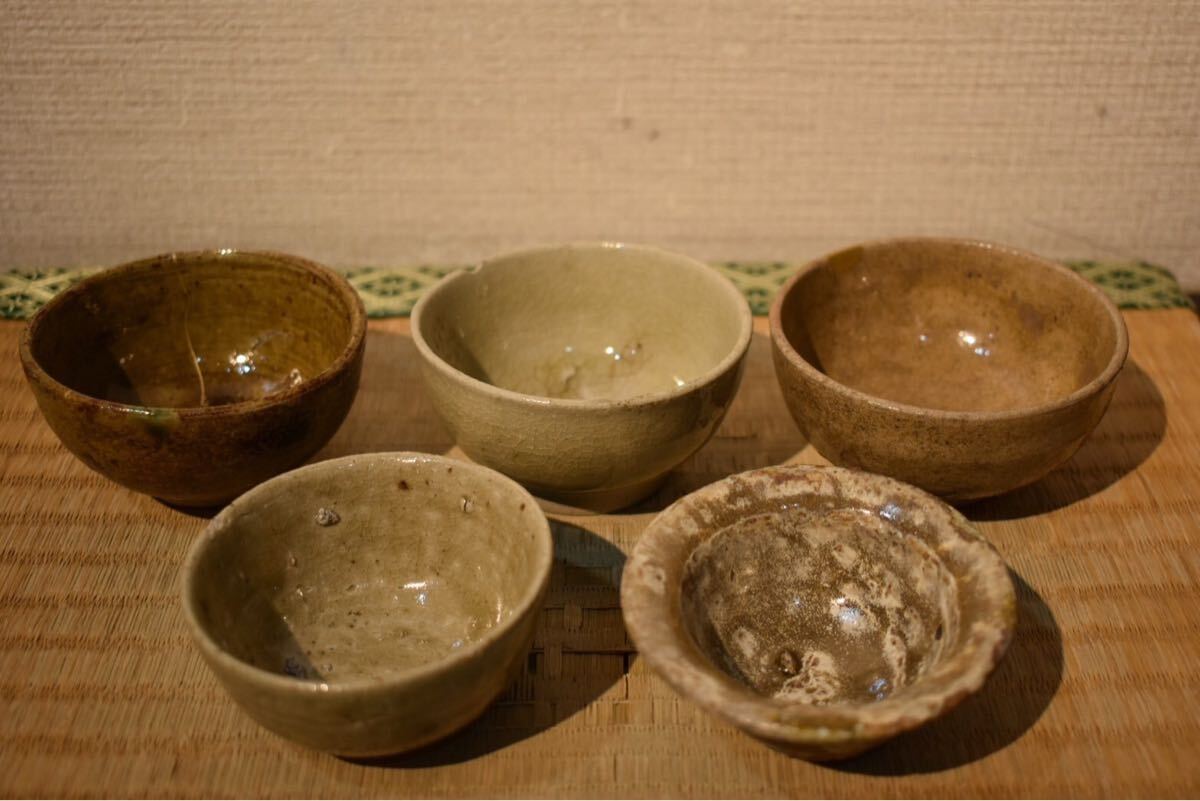 Yahoo!オークション - 【GE】Y126【コレクター所蔵品】時代 美濃酒盃5...