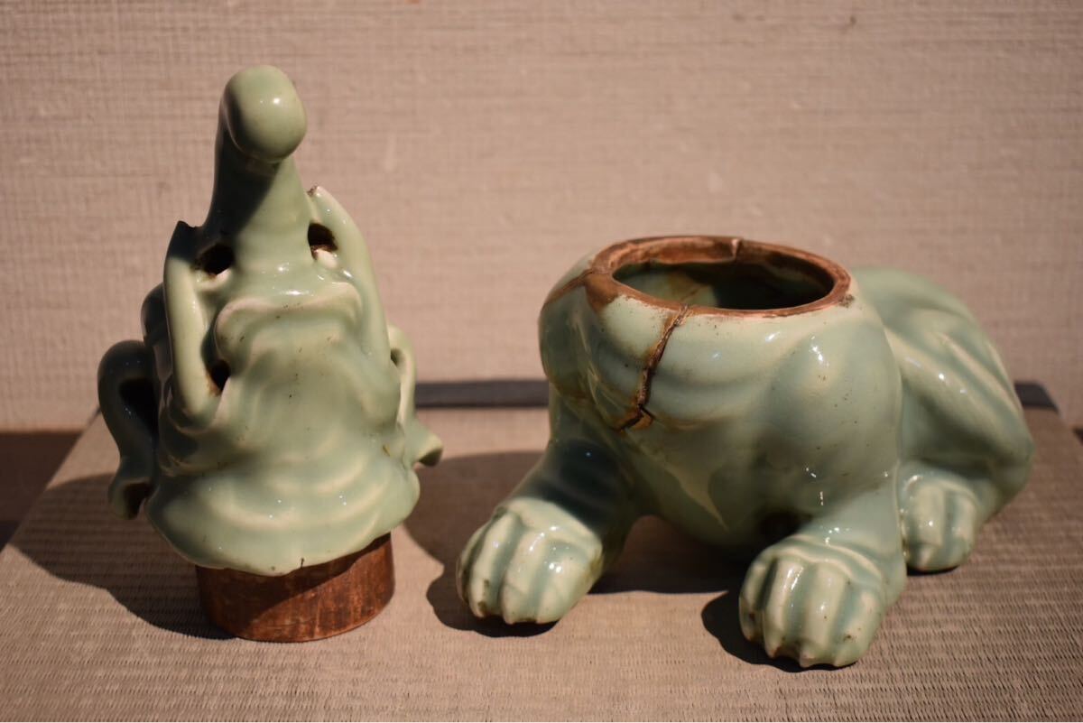 Yahoo!オークション - 【GE】E74【コレクター所蔵品】時代 鍋島青磁象...