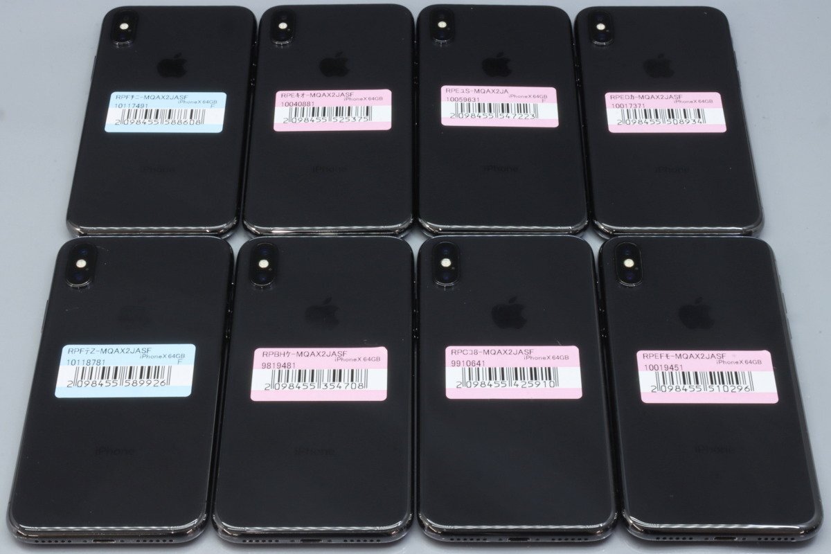 Yahoo!オークション - Apple iPhoneX 64GB Space Gray 8台セット A1902...