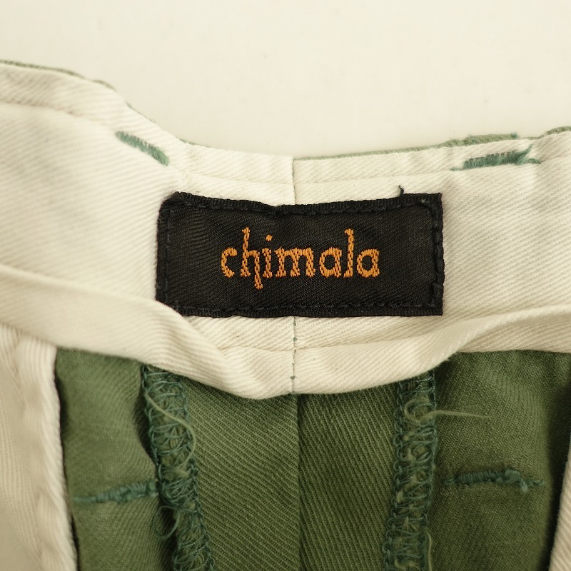 Yahoo!オークション - チマラ chimala コットンパンツ 27綿ツイルダメ...