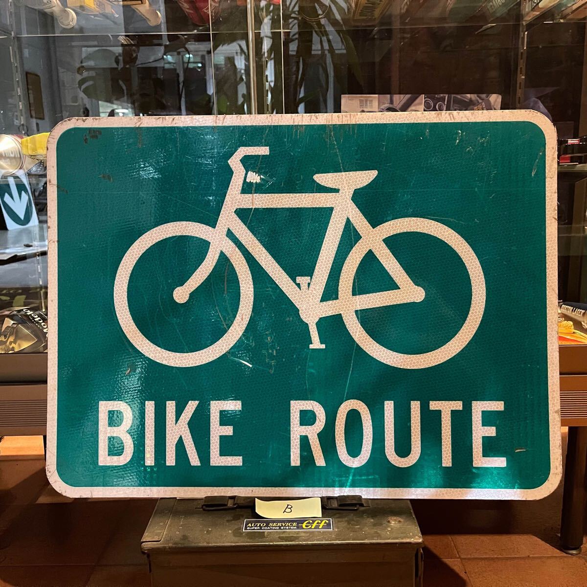 Yahoo オークション ロードサイン Bike Route B 自転車専用道路 道路