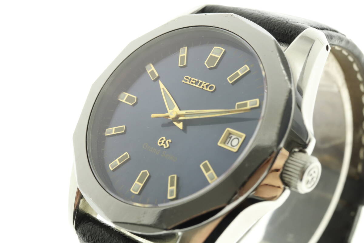 LVSP7-1-24 7T012-24 GRAND SEIKO グランドセイコー GS 腕時計 8J56-8000 デイト ラウンド クォーツ 約56g メンズ シルバー(グランドセイコー ...