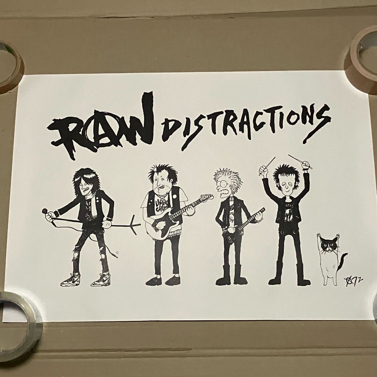 Yahoo!オークション - Raw Distractions ポスター asta kask skizophre...