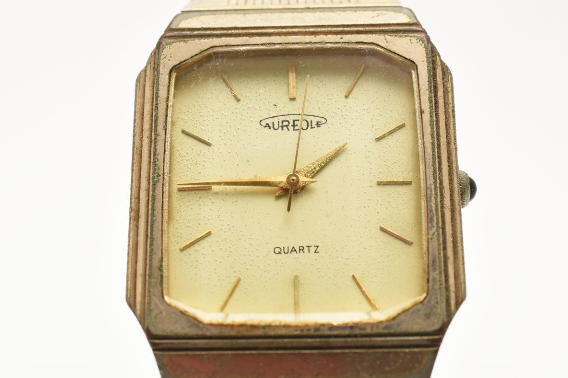 Yahoo!オークション - オレオール スクエア ゴールド SW-294 クォーツ ...