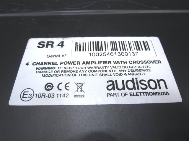 Yahoo!オークション - audison カーアンプ SR4／オーディソン 4ch カ...