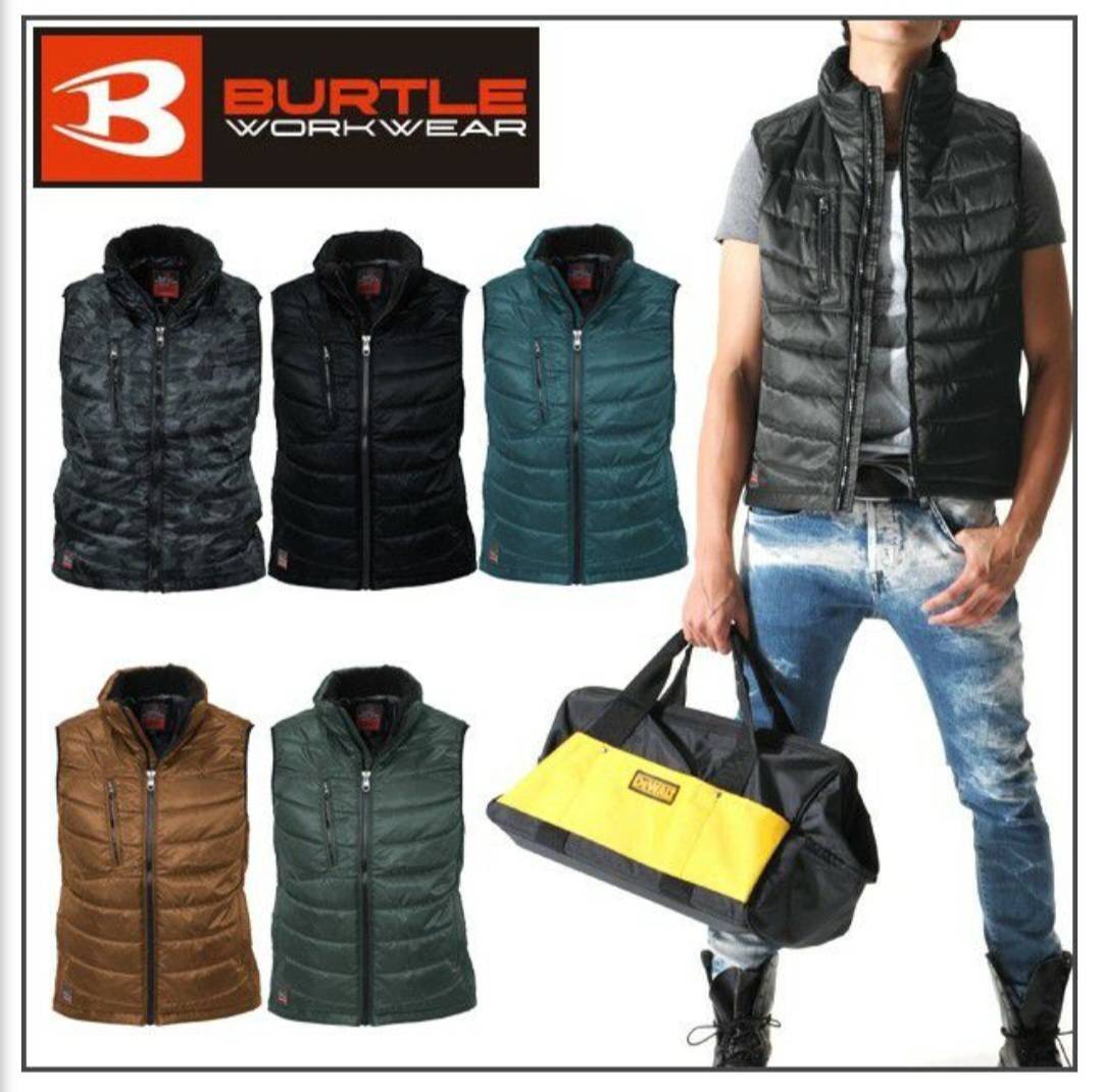 Yahoo!オークション - 2908 BURTLE5224防寒ベスト(ブラック)Mサイズ バ...
