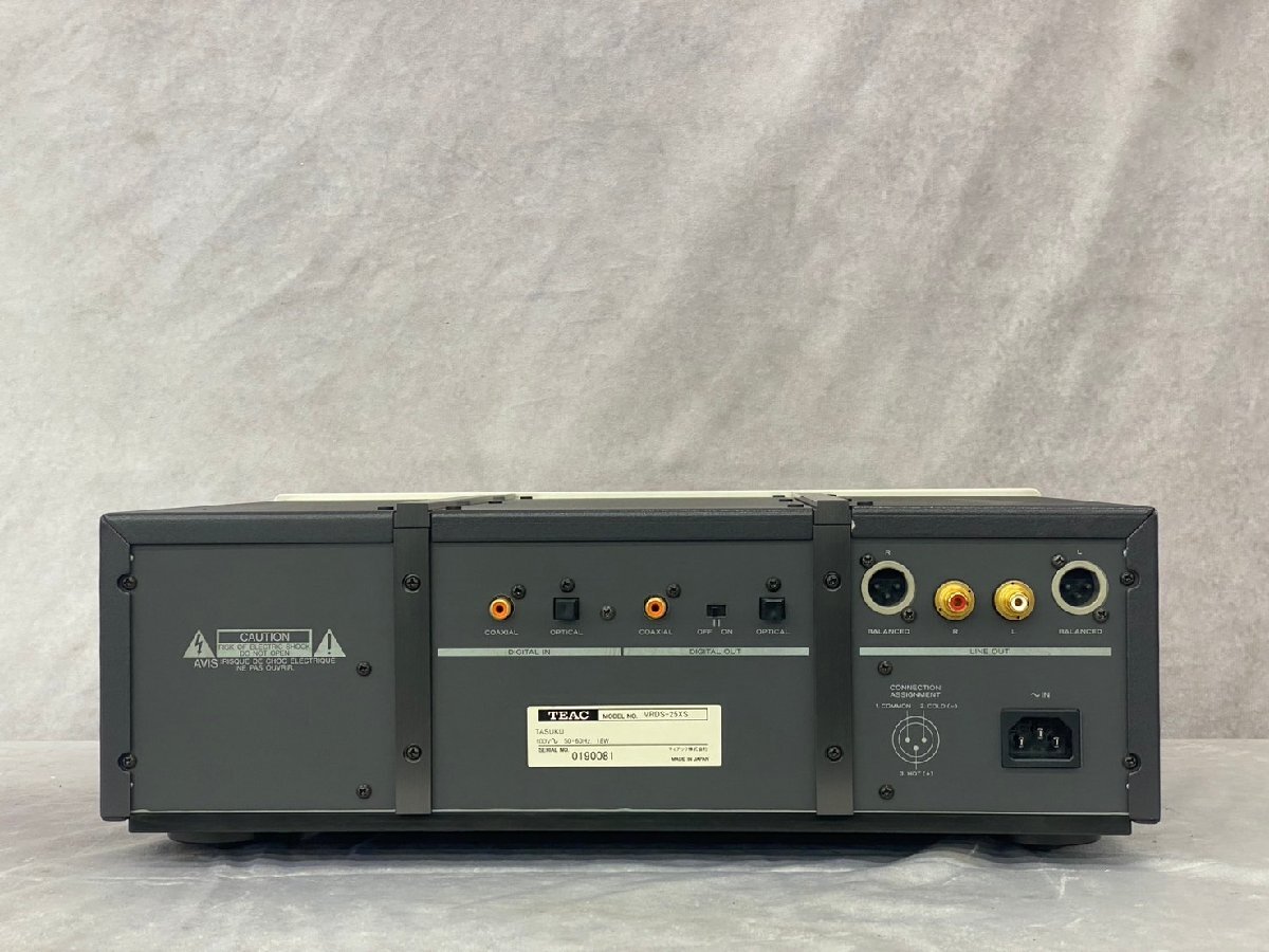 Yahoo!オークション - 【 J 】1111 TEAC VRDS-25XS CDプレイヤー ティ...