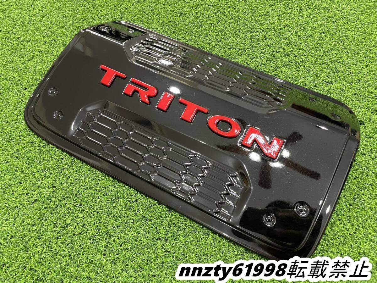 三菱 トライトン 給油口 ガーニッシュ カバー つや黒 グロスブラック レッド LC2T MITSUBISHI TRITON GSR GLS ミツビシ フューエルリッド(サイド)｜売買された ...