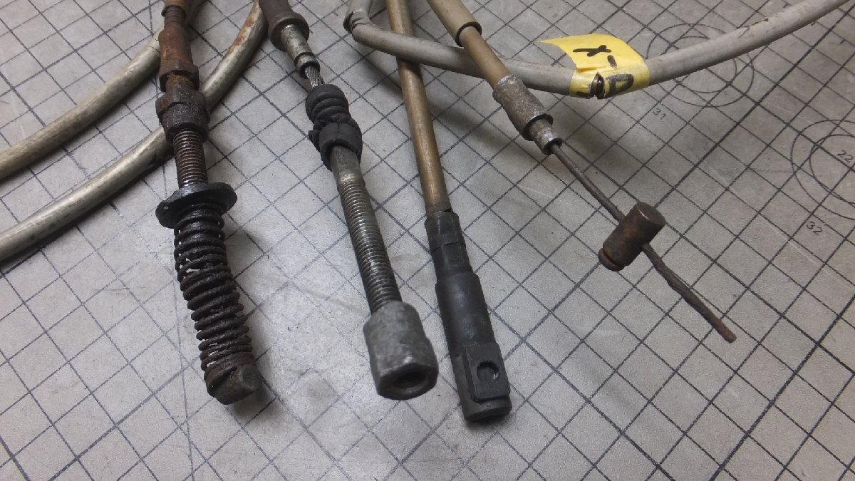 Yahoo!オークション - WJ リトルホンダ PC50 ワイヤー 4点 ブレーキ チ...