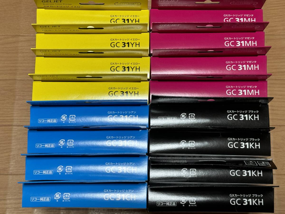 Yahoo!オークション - 純正/RICOH GXカートリッジ/GC31KH/YH/CH/YH/全1...
