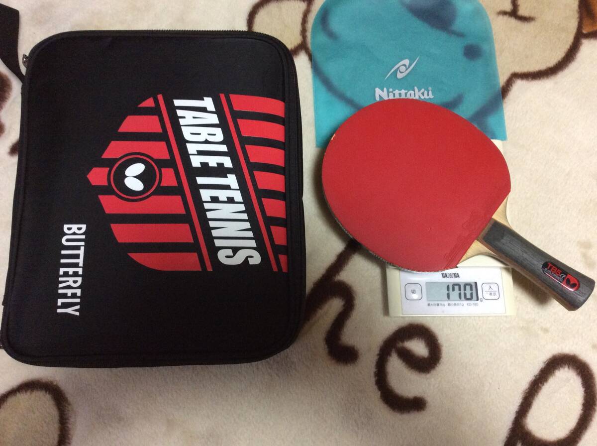 Yahoo!オークション - バタフライ TB5-FL 5枚合板 ラバー ケース クリ...