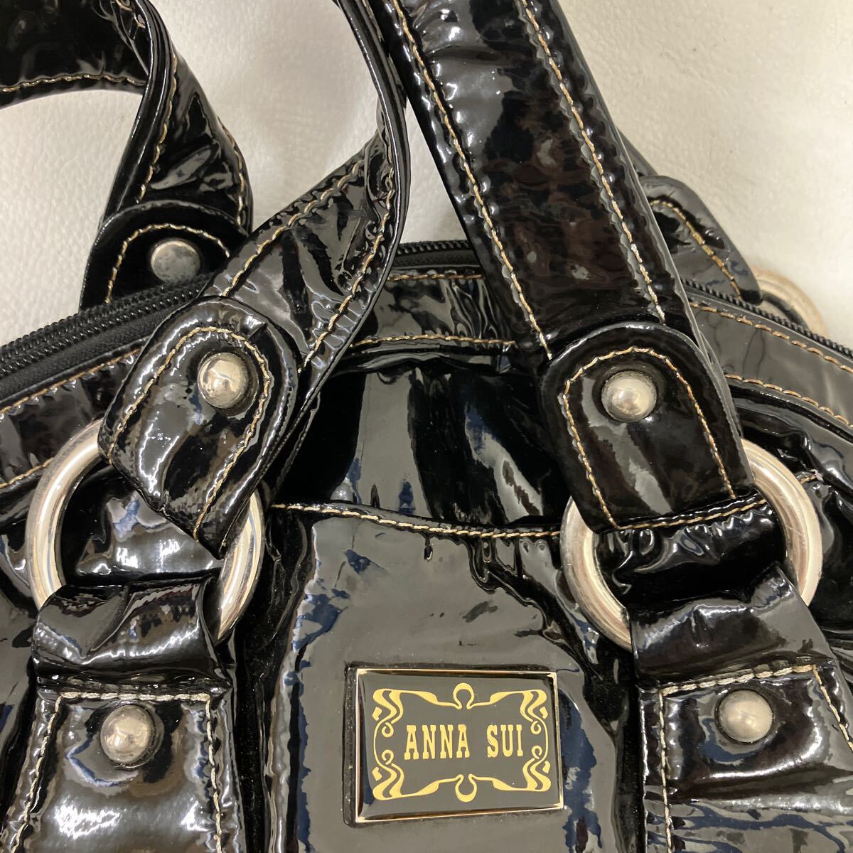 Yahoo!オークション - 2−3636 ANNASUI アナスイ ハンドバッグ トート...