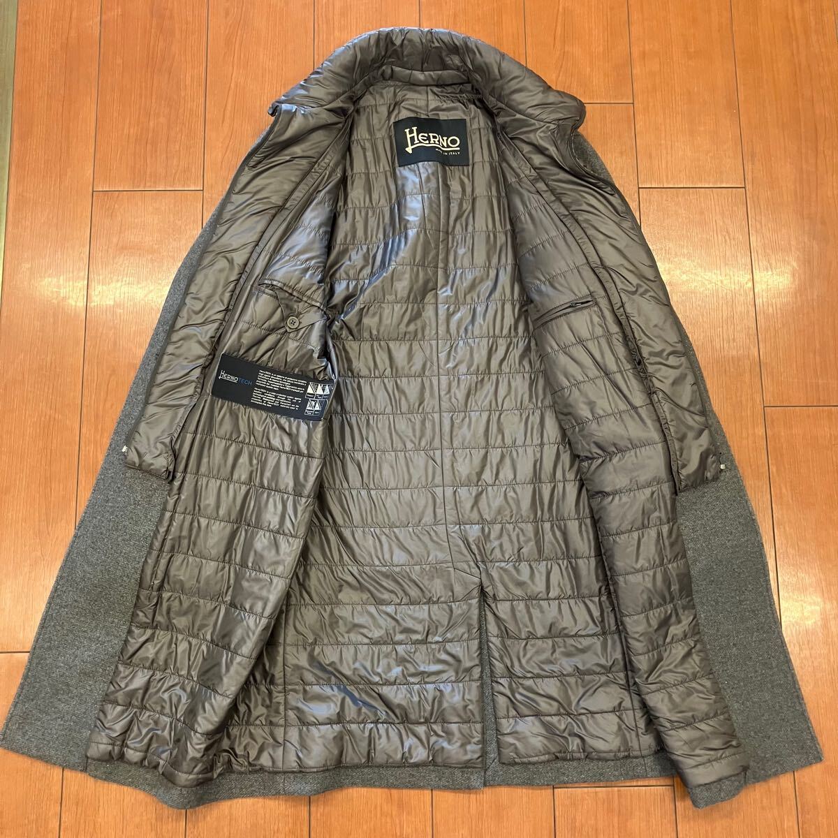 Yahoo!オークション - 極美品 定価12万円 ヘルノ HERNO 2way レイヤ...