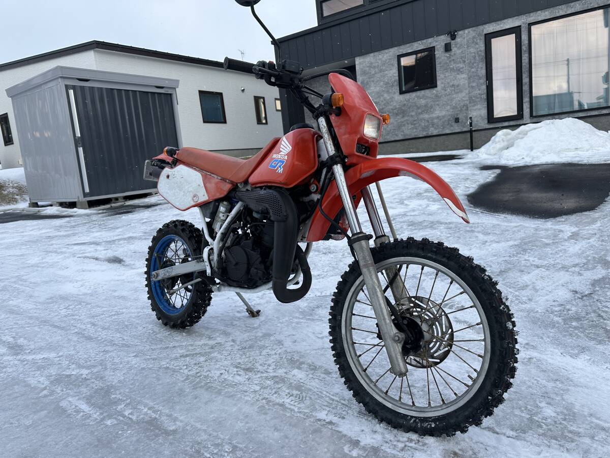 Yahoo!オークション - HONDA CRM80 前後フルピン 冬仕様
