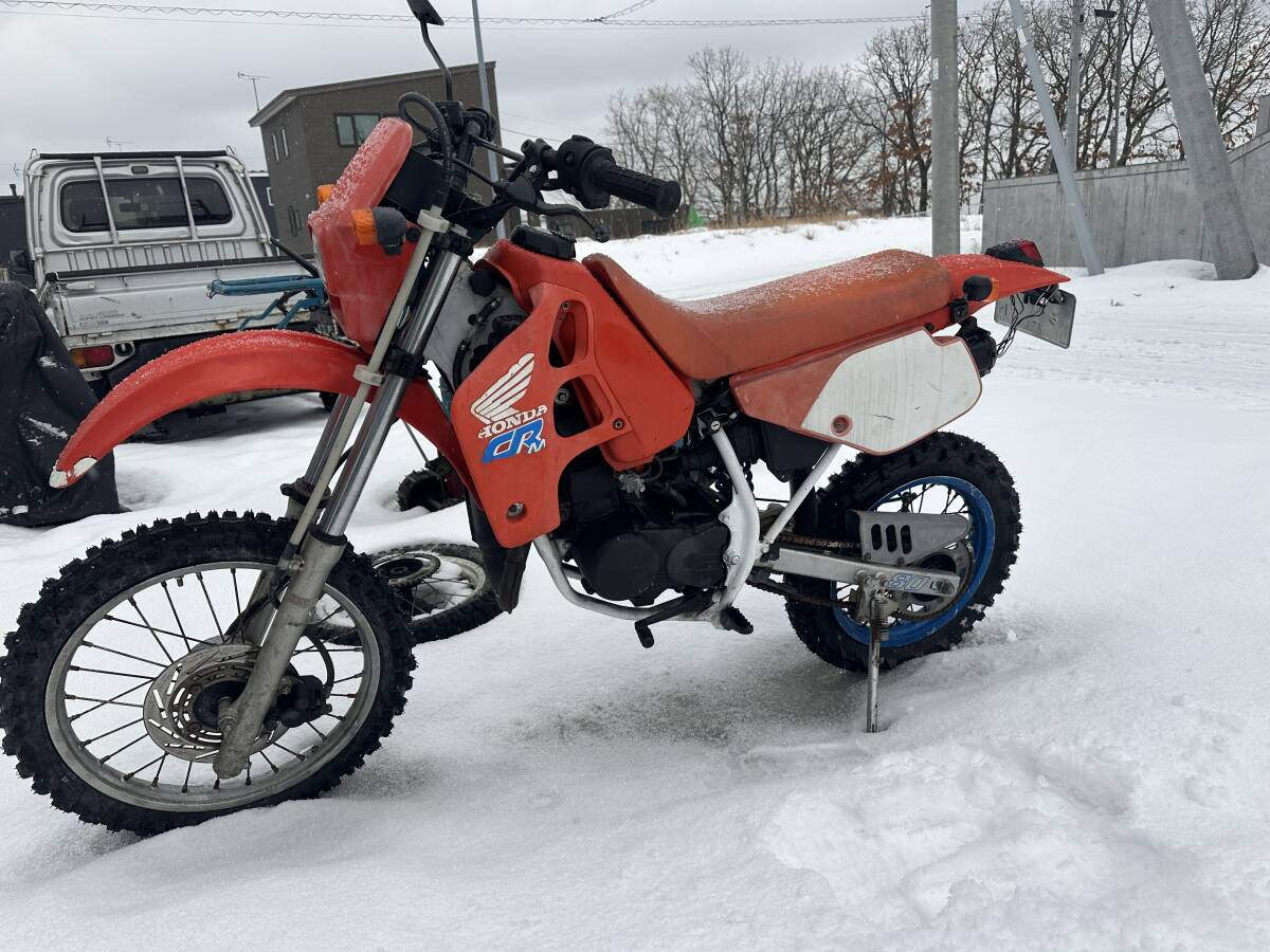 Yahoo!オークション - HONDA CRM80 前後フルピン 冬仕様