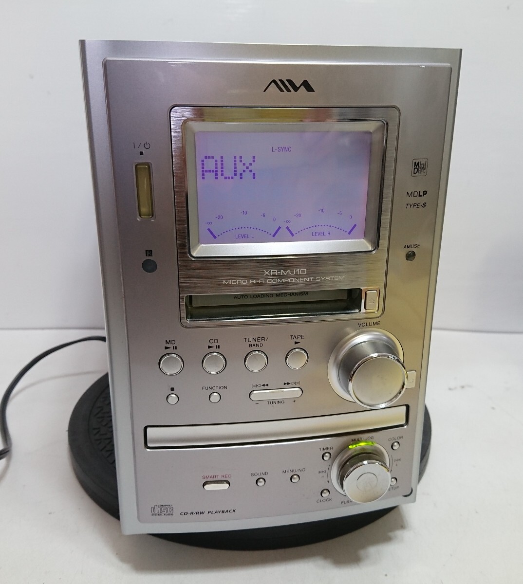 管理1115 AIWA アイワ XR-MJ10 CD/MD カセット システムコンポ 本体のみ 04年製 み 現状品(MDコンポ)｜売買されたオークション情報、yahooの商品情報をアーカイブ ...