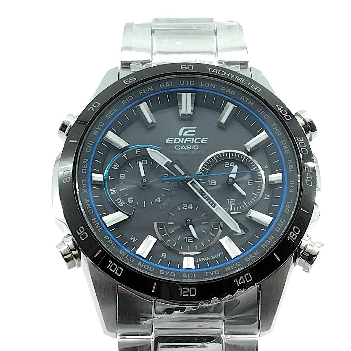 6587〇/CASIO 腕時計 EDIFICE エディフィス 電波ソーラー EQW-T650DB-1AJF ワールドタイム 10気圧防水 メンズ シルバー 1129(EDIFICE)｜売買され ...