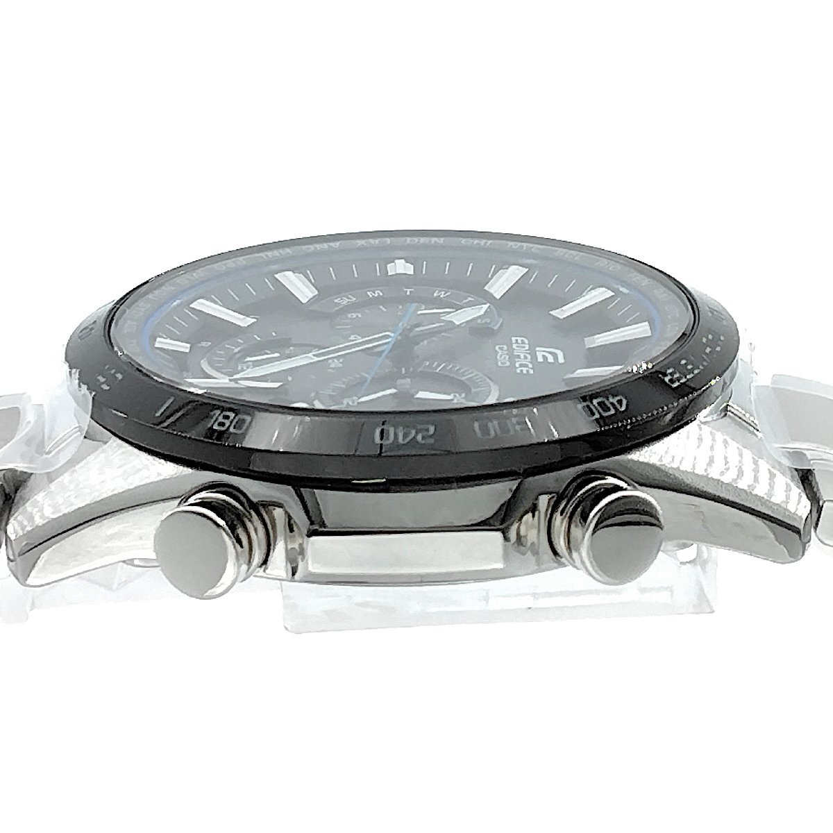 6587〇/CASIO 腕時計 EDIFICE エディフィス 電波ソーラー EQW-T650DB-1AJF ワールドタイム 10気圧防水 メンズ シルバー 1129(EDIFICE)｜売買され ...