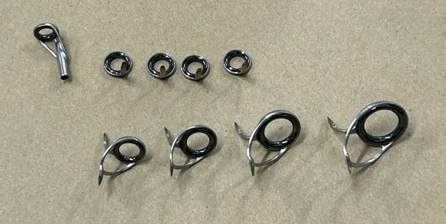 日本代購代標第一品牌【樂淘letao】－【中古】FUJI チタンフレームSICガイド セット 6ft前後のベイトキャスティングロッドに最適