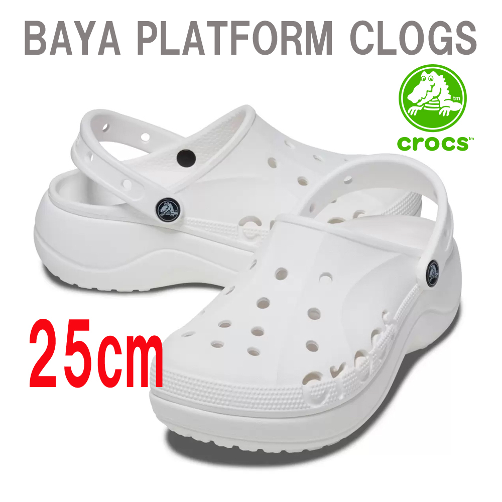 Yahoo!オークション - 新品 25cm Crocs クロックス バヤ プラットフォ...