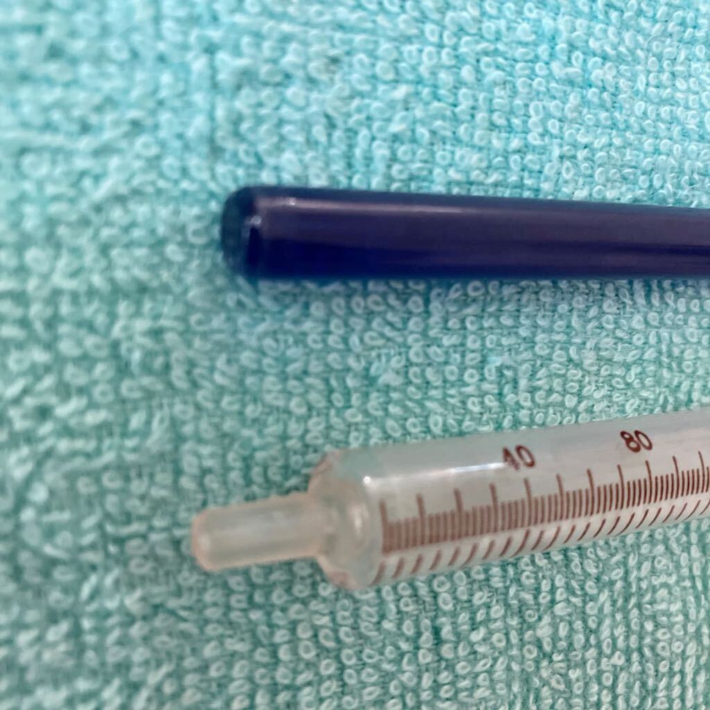 Yahoo!オークション - ガラス製注射器 2cc 中古品 ブルーシリンジ 昭和...