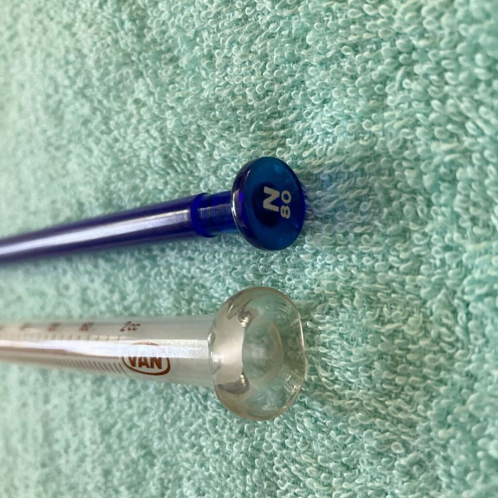 Yahoo!オークション - ガラス製注射器 2cc 中古品 ブルーシリンジ 昭和...