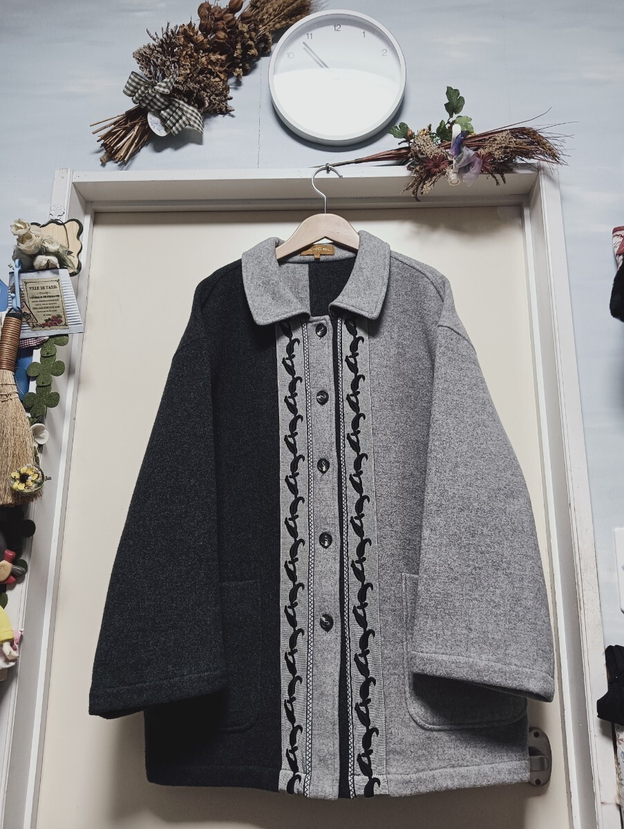 LANCEL ランセル 落ち着きのある色合い お洒落なデザインの揺ったりとしたハーフコート サイズ／9AR(女性用)｜売買されたオークション情報、yahooの商品情報をアーカイブ公開 ...