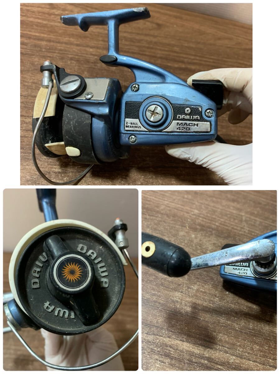Yahoo!オークション - リール&エギ まとめて Daiwa MACH420/SPIN FIGHT...