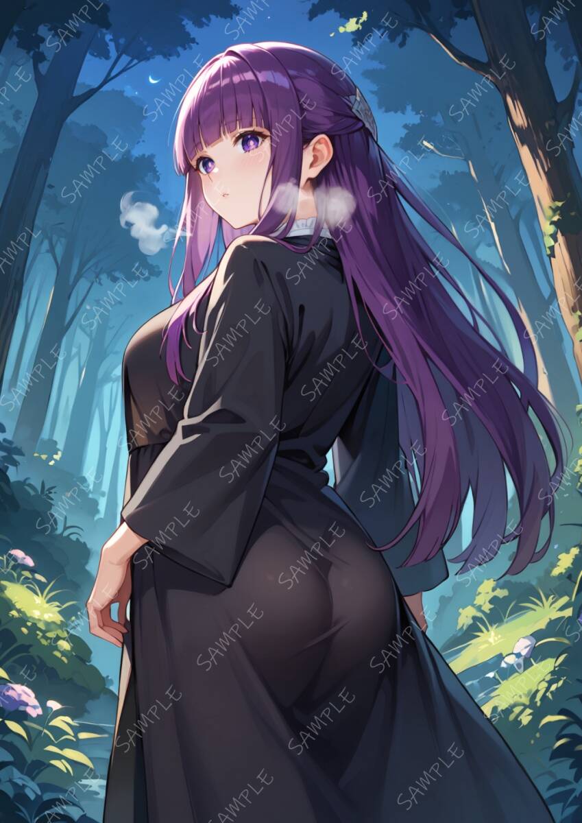 Yahoo!オークション - 【A4 ポスター 美女 4k 高画質】 葬送のフリーレ...