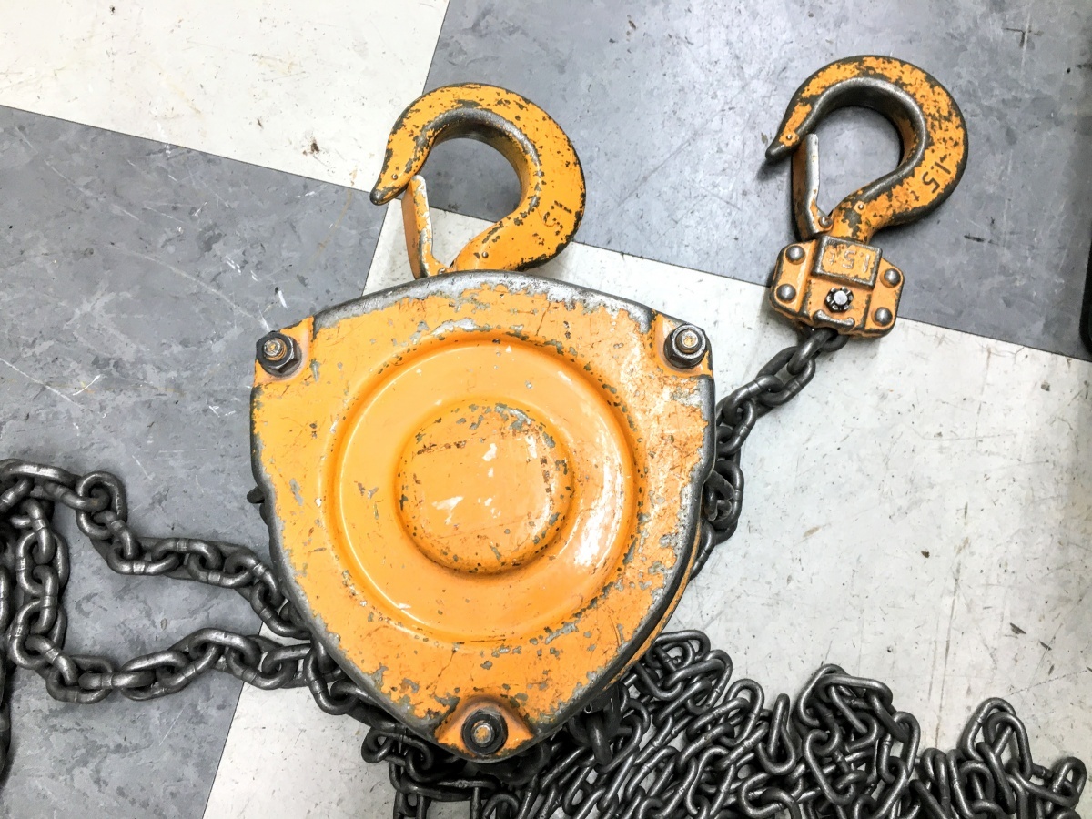 Yahoo!オークション - 中古品 KITO 1.5t 揚程2.5m チェーンブロック M3...