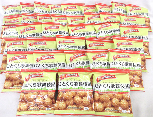 Yahoo!オークション - 送料300円(税込) gb485 ひとくち歌舞伎揚 63g 36...