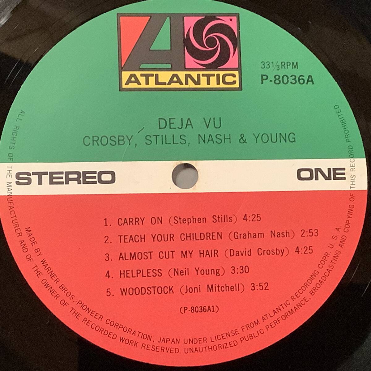 Yahoo!オークション - LP(日本初期盤)〓CSN & ニール・ヤング／デジャ...