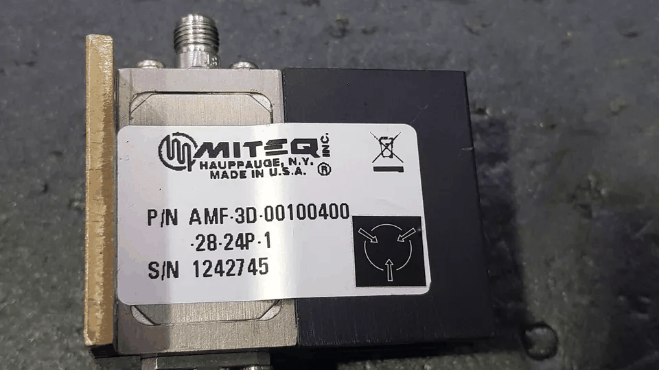 Yahoo!オークション - 「NBC」MITEQ AMF-3D-00100400-28-24P-1 RF Ampl...