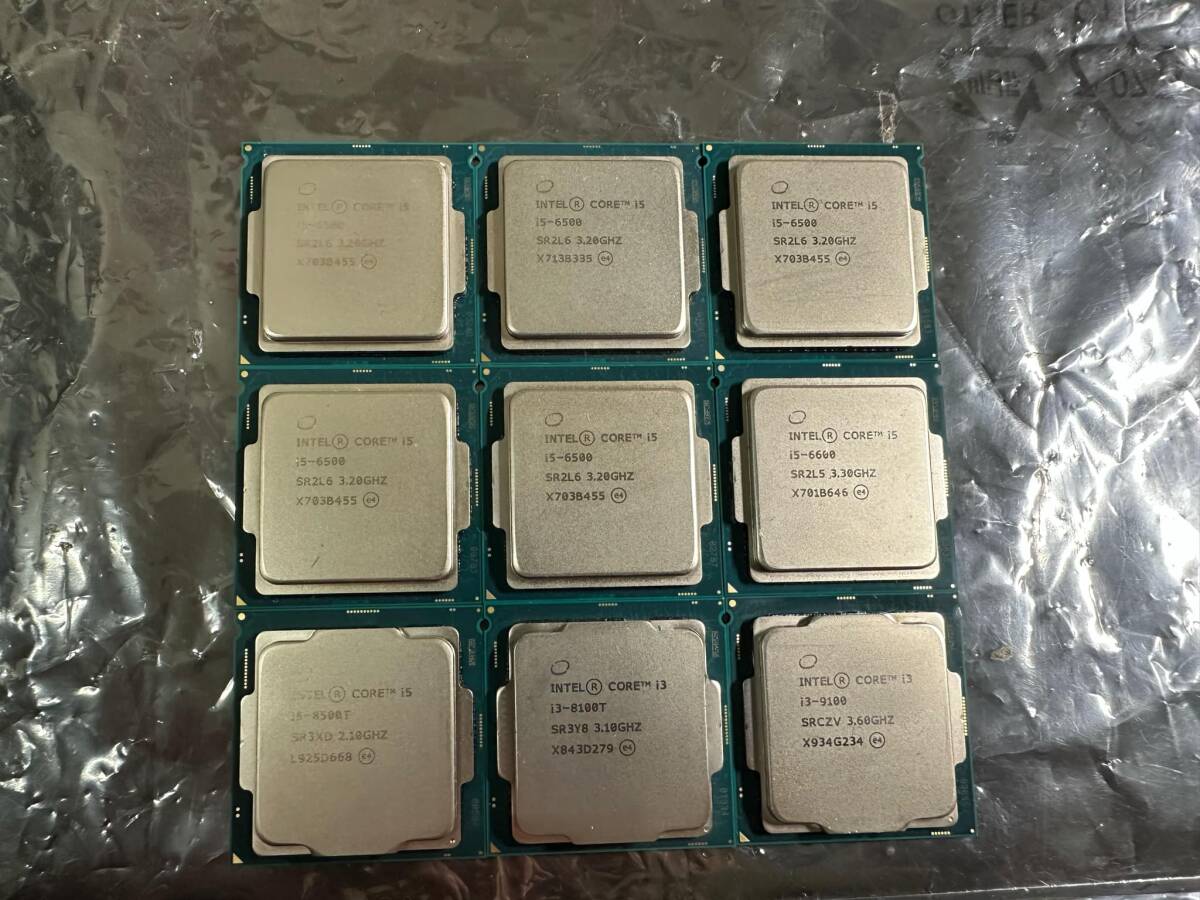 Yahoo!オークション - CPU 9個 Core i5-8500T i5-6500 i5-6600 i3-8100...