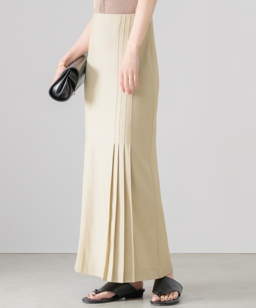 Yahoo!オークション - 「NEUNA」 ロングスカート SMALL アイボリー レ...