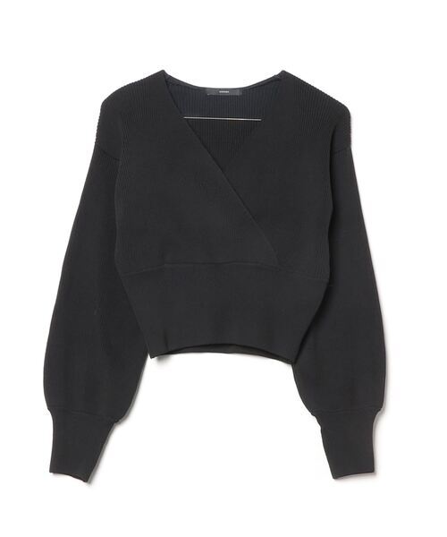 Yahoo!オークション - 「EMODA」 Vネックニット FREE ブラック レディ...