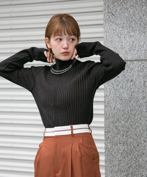 Yahoo!オークション - 「KBF」 「illi」長袖ニット ONE ブラック レデ...