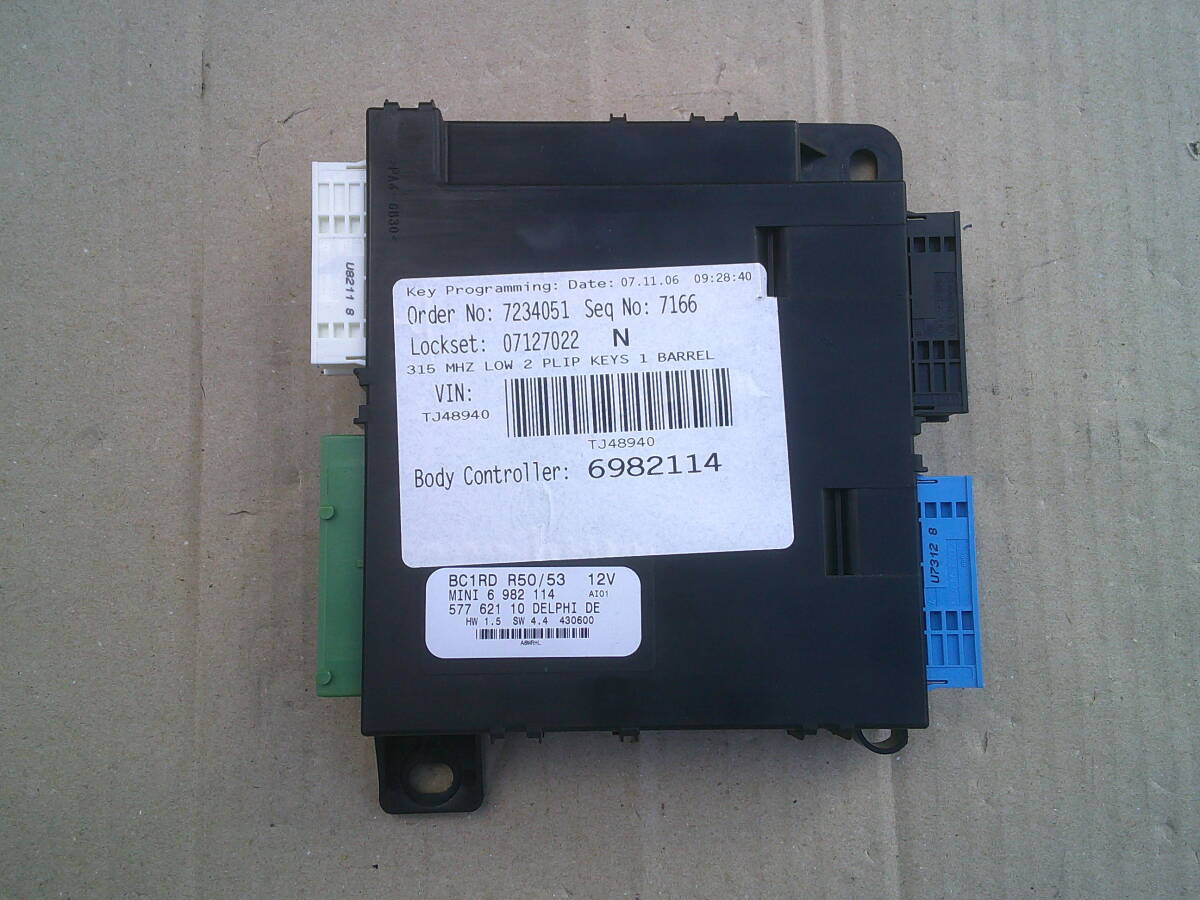 Yahoo!オークション - RE16 ミニ R53 後期 BCM ボディーコントロール...