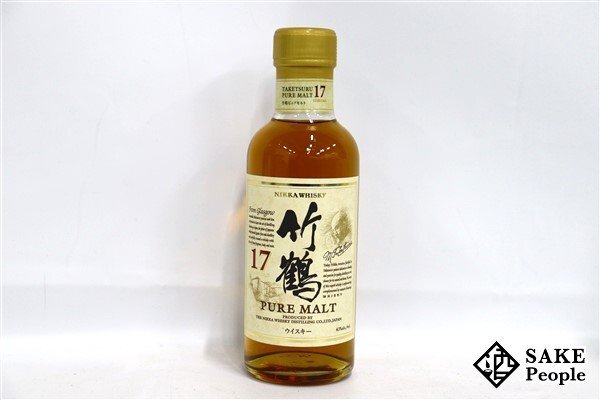 Yahoo!オークション - 注目 ニッカ 竹鶴 17年 ピュアモルト 180ml 43%...