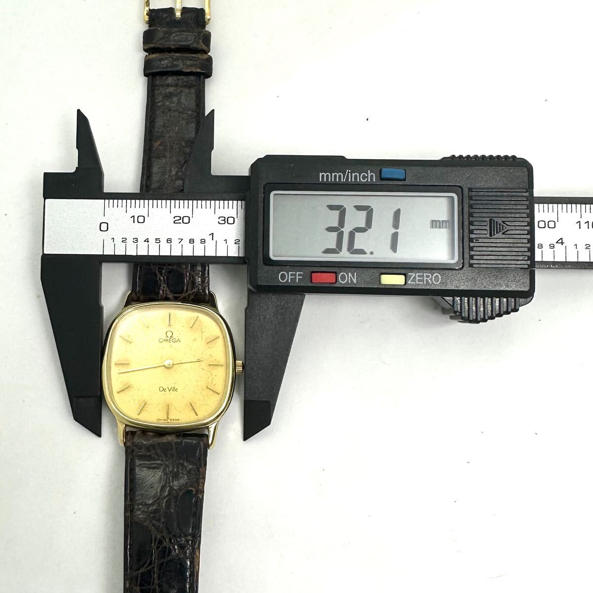 Yahoo!オークション - w033 オメガ OMEGA 1434 デビル De Ville メンズ...