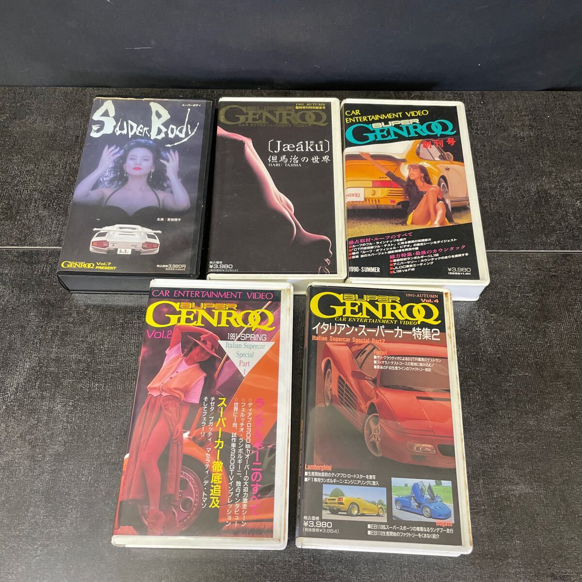 Yahoo!オークション - SUPER GENROQ VHS 5本 まとめ ビデオ スーパーカ...