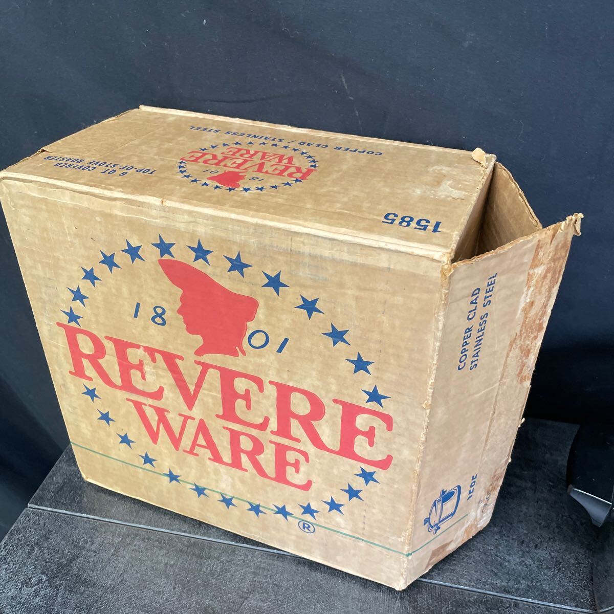 Yahoo!オークション - REVERE WARE リビアウェア 鍋 6 Qt. 両手鍋 箱付...