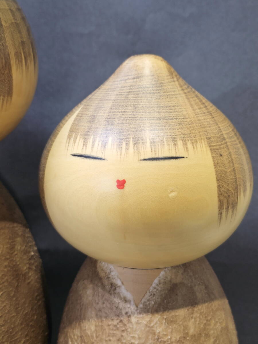 Yahoo!オークション - K015-12 渡辺正雄 作 近代創作こけし 大振「無心...