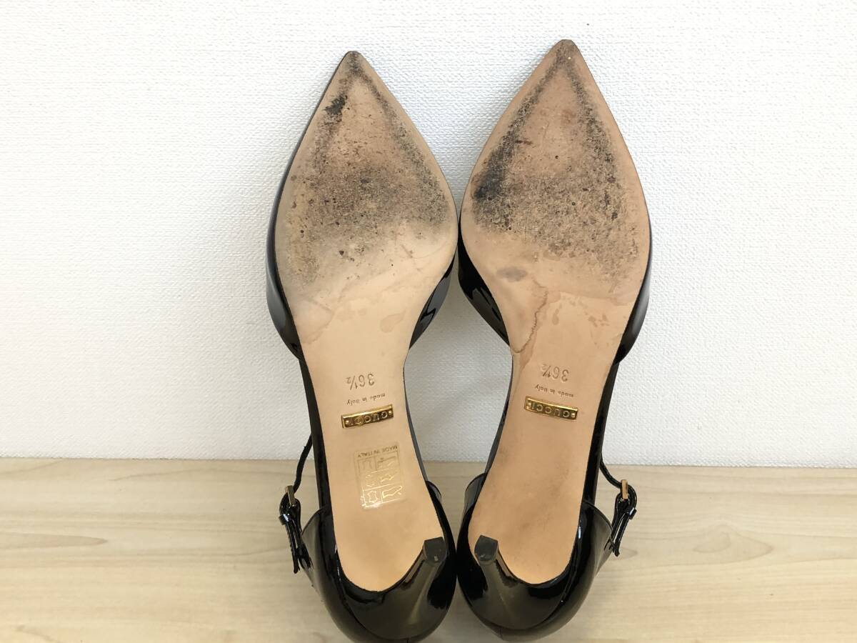 Yahoo!オークション - 《8872》GUCCI グッチ パンプス サンダル エナメ...