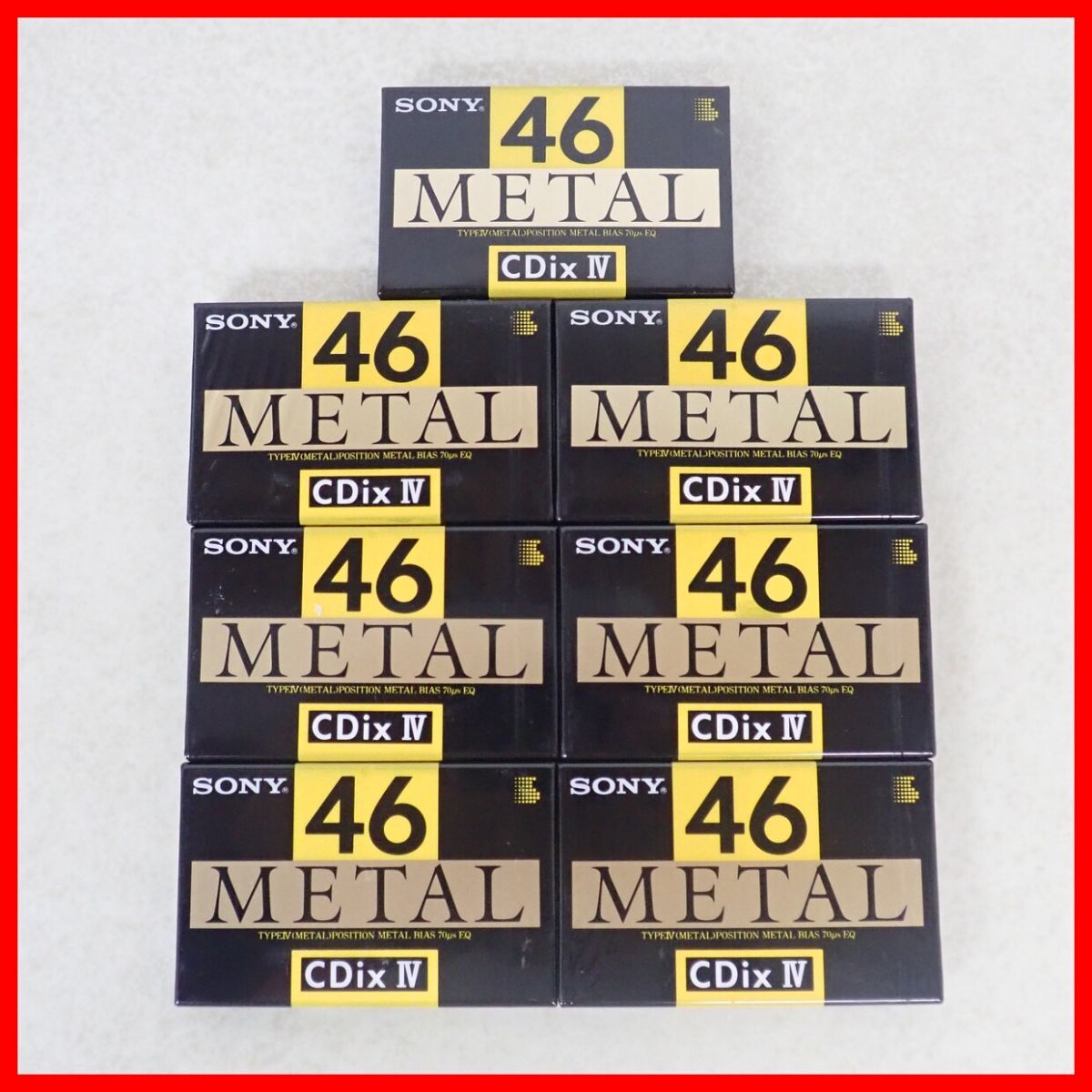 SONY メタルテープ METAL46 CDix IVCDIX4 46n 7個セット カセットテープ ソニー 10(記録媒体)｜売買されたオークション情報、yahooの商品情報をアーカイブ公開 ...